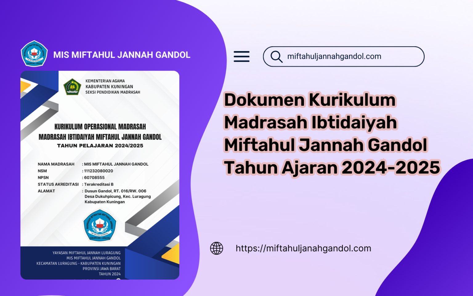 Contoh Kurikulum Operasional Madrasah (KOM), Instrumen Validasi dan SK ...